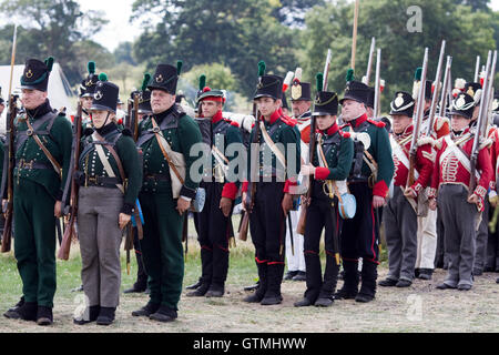 95th Rifles at the Battle of Waterloo reenactment Stock Photo - Alamy