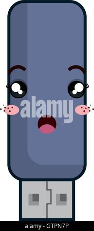 kawaii usb drive icon Stock Vector Image & Art - Alamy