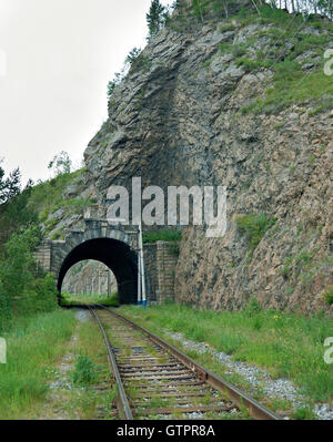 Old tunnel on Circum-Baikal Railway Stock Photo - Alamy
