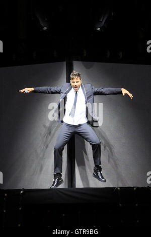 Ricky Martin in concert in Málaga, Spain. 09/09/2016 Stock Photo - Alamy