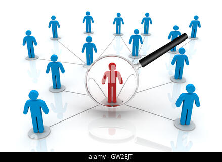 searching person concept 3d illustration Stock Photo - Alamy