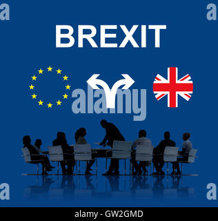 Brexit England European Flag Arrow Concept Stock Photo - Alamy