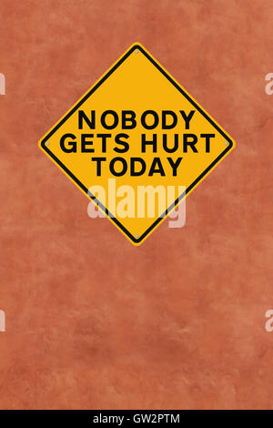 Nobody Gets Hurt Today Stock Photo - Alamy