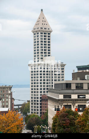 View of the Smith Tower is a Seattle icon and a skyscraper built in ...