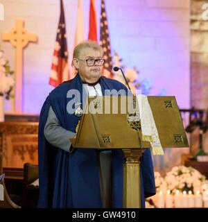 Rev Neil Galbraith conducts a special memorial service to mark the 15th ...