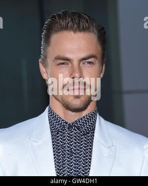 Derek Hough arrives at the 10th Annual GLSEN Respect Awards at the ...