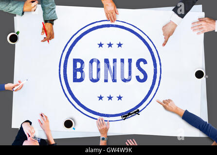 Bonus Prize Profit Incentive Additional Compensation Concept Stock ...