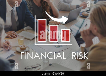 Recession Decrease Business Barchart Concept Stock Photo - Alamy
