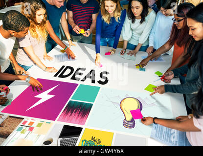 University Young Adult Teamwork Project Concept Stock Photo - Alamy
