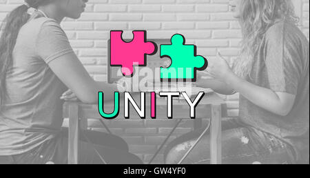 Achievement Connection Cooperation Graphic Concept Stock Photo - Alamy