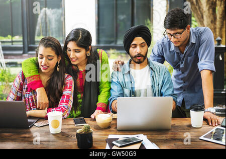 University Students Teamwork Technology Concept Stock Photo - Alamy
