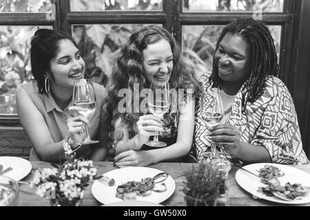 Girlfriends Meetup Hangout Dining Concept Stock Photo - Alamy