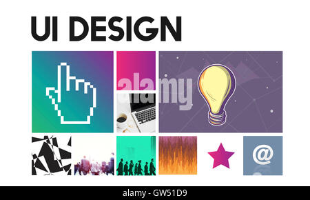 Computer Network Homepage Html Graphic Web Concept Stock Photo - Alamy