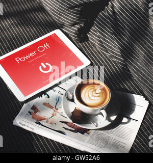 Power Off Touchscreen Display Concept Stock Photo - Alamy