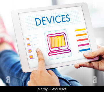 Digital Devices Innovation Multimedia Concept Stock Photo - Alamy