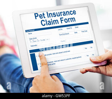 Pet Insurance Claim Form Concept Stock Photo - Alamy