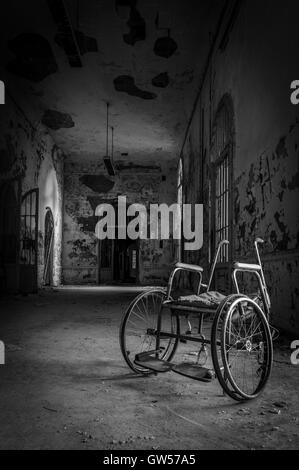 Volterra, Italy - September 2016: Abandoned psychiatric hospital in ...