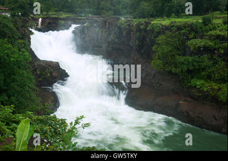 The image of Randha Waterfall in Bhandardara, Maharashtra, western ...