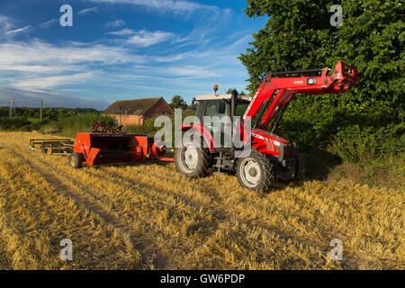 Massey Ferguson 224 Baler UK Stock Photo - Alamy