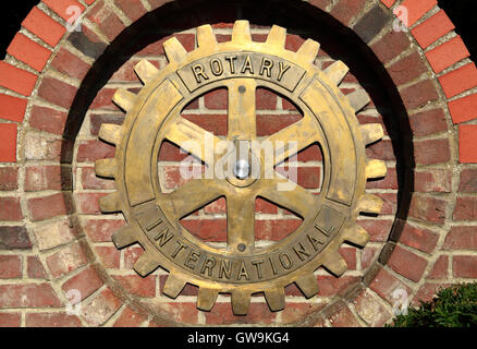 Rotary International, logo, insignia, badge, Hunstanton Norfolk England ...