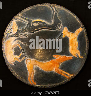 Egypt, Cairo, Egyptian Museum, spinning disk from the tomb of Hemaka ...