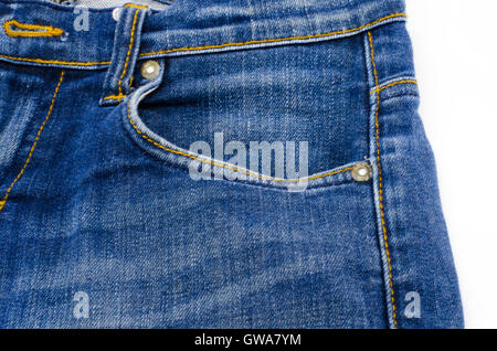 Stylish blue jeans at the back, jeans worn by a girl. Review of pants ...