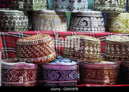 Traditional Omani Kuma hats Stock Photo - Alamy