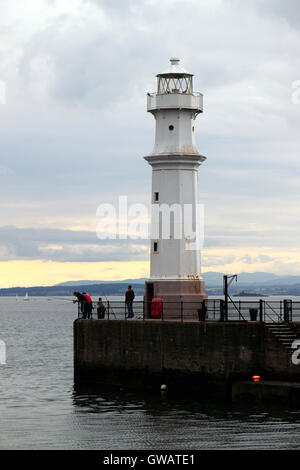Light house at Newhaven harbor, Edinburgh, Scotland Stock Photo - Alamy