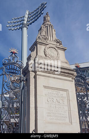 Grace gates at the entrance to Lord's cricket ground, London Stock ...