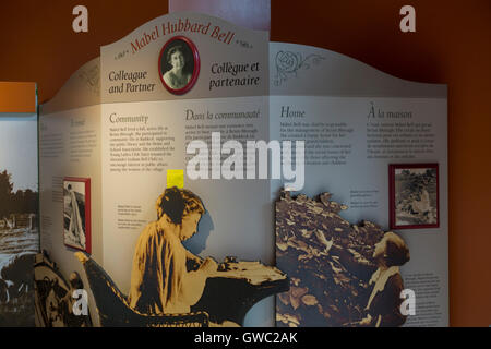 Alexander Graham Bell with his wife Mabel and daughters Elsie (left ...