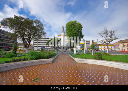 TULCAN, ECUADOR - JULY 3, 2016: tulcan is the capital city of the sate ...