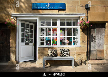 Louise Pocock Millinery hat shop in Chipping Campden, Cotswolds Stock ...