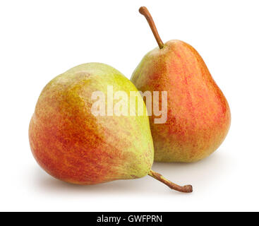 Two ripe red pears isolated on white Stock Photo - Alamy