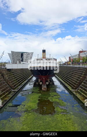 The SS Nomadic, a former tender of the White Star Line (launched Stock ...