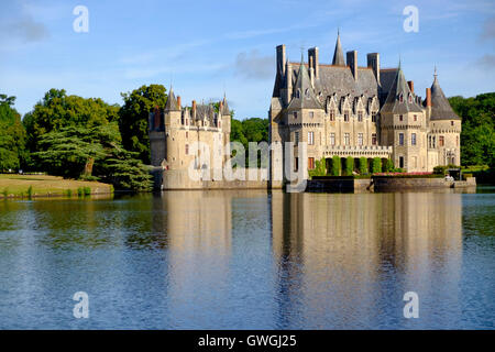 Missillac, France. The Chateau de La Bretesche, a 14th century medieval ...