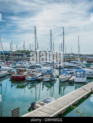 King Point Marina Plymouth Stock Photo - Alamy