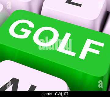Golf Keyboard Means Golfer Club Or Golfing Stock Photo - Alamy