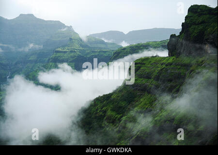 The image of Valley in Malshej Ghats, western Ghats, Monsoon ...