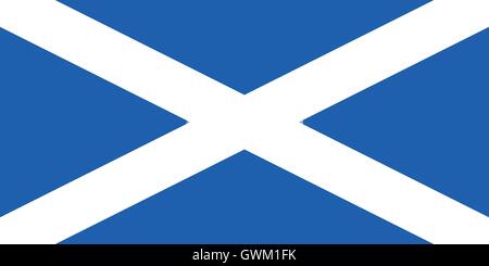 Flag of Scotland. Scotland flag official colors and proportion digital ...