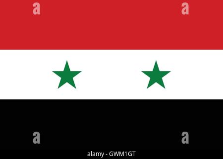 Flag of Syria, Syrian Arab Republic. Template for design award, an official document with the ...