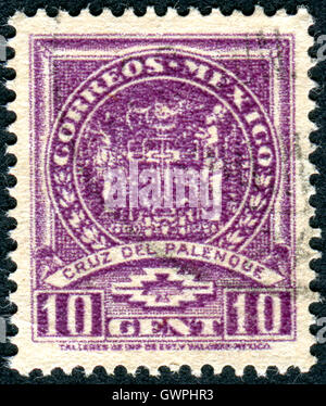 Mexico Postage Stamp - Cross of Palenque Stock Photo - Alamy