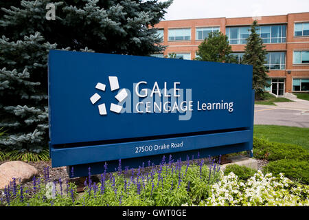 A logo sign outside of the headquarters of Gale, a subsidiary of ...