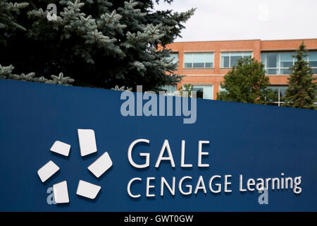 A logo sign outside of the headquarters of Gale, a subsidiary of ...