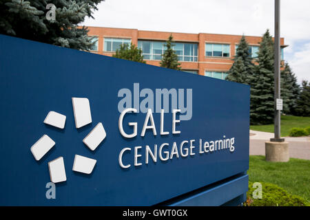 A logo sign outside of the headquarters of Gale, a subsidiary of ...