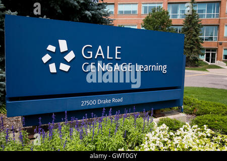 A logo sign outside of the headquarters of Gale, a subsidiary of ...