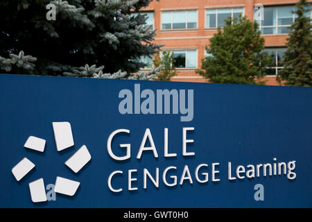 A logo sign outside of the headquarters of Gale, a subsidiary of ...