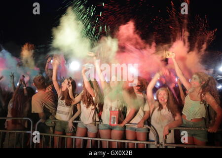 Festival of colors in Fragma Thermis, Thessaloniki, Greece Stock Photo ...