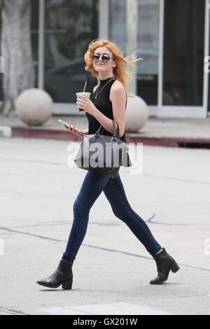 Katherine McNamara seen leaving Verve Coffee Featuring: Katherine ...