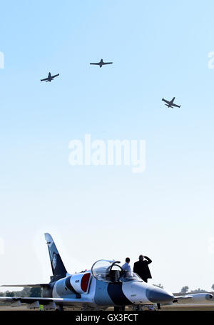 Vodochody, Czech Republic. 15th Sep, 2016. The jet military trainer ...