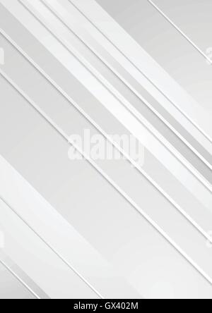Grey hi-tech abstract striped corporate background. Vector design Stock ...